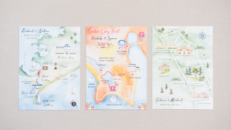 How to Make a Map for a Wedding Invitation – Splendid Swan