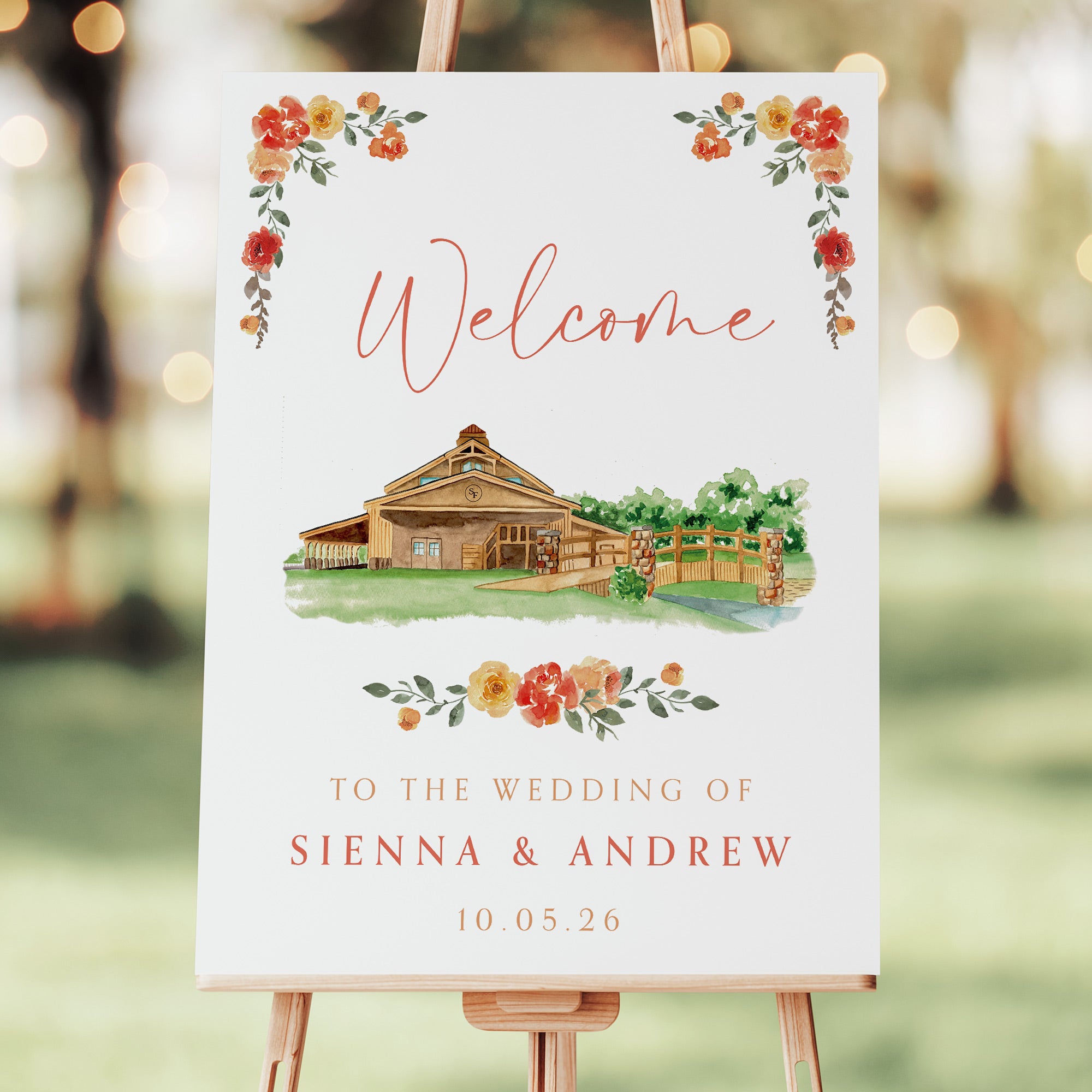 Bespoke Illustrated Wedding Signs – Splendid Swan