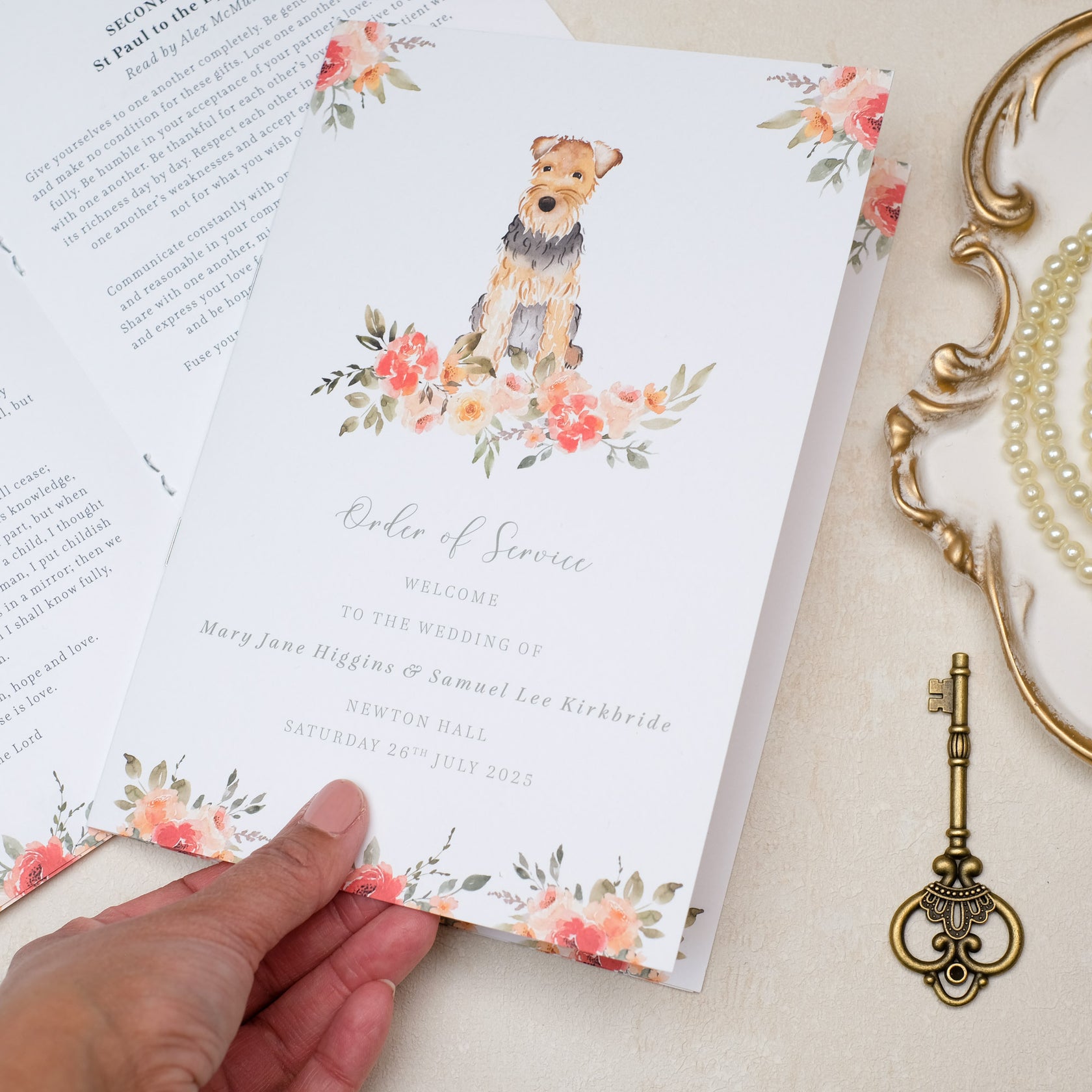 Wedding Order of Service with Dogs – Splendid Swan