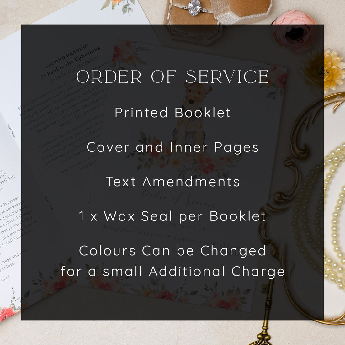 Dusty Blue Order of Service – Splendid Swan