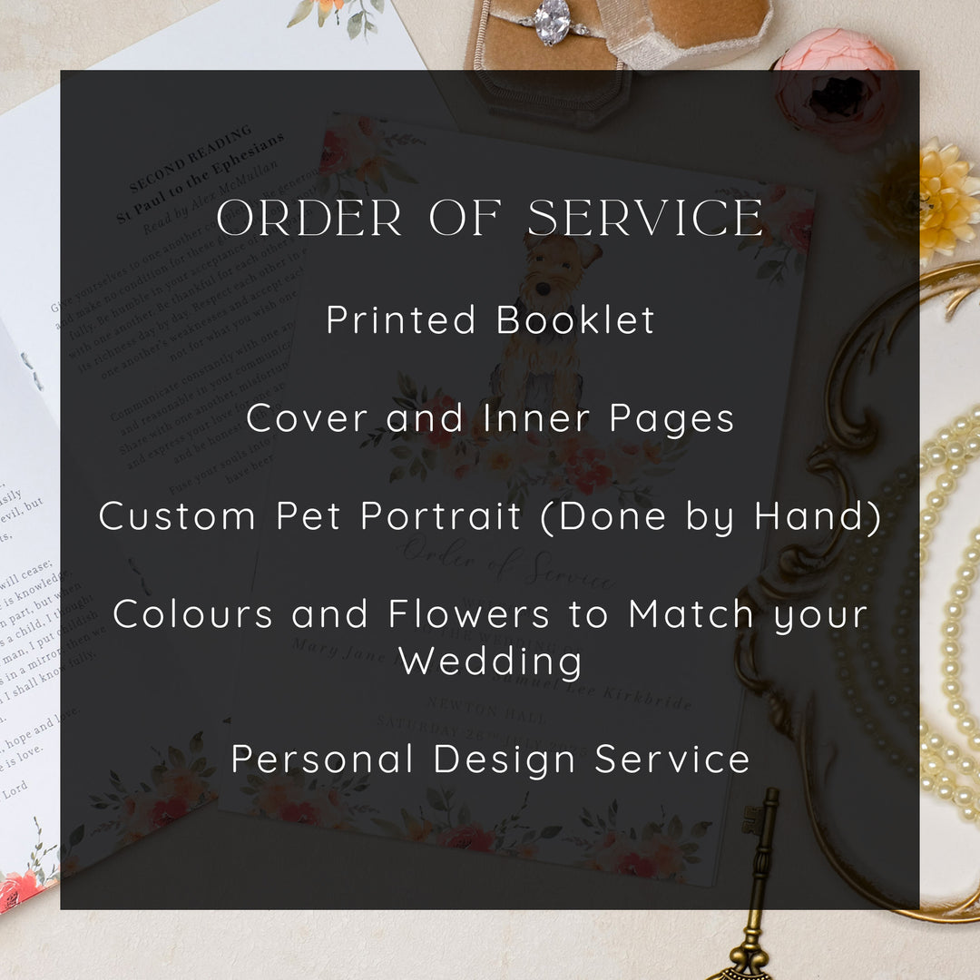 Wedding Order of Service with Dogs – Splendid Swan