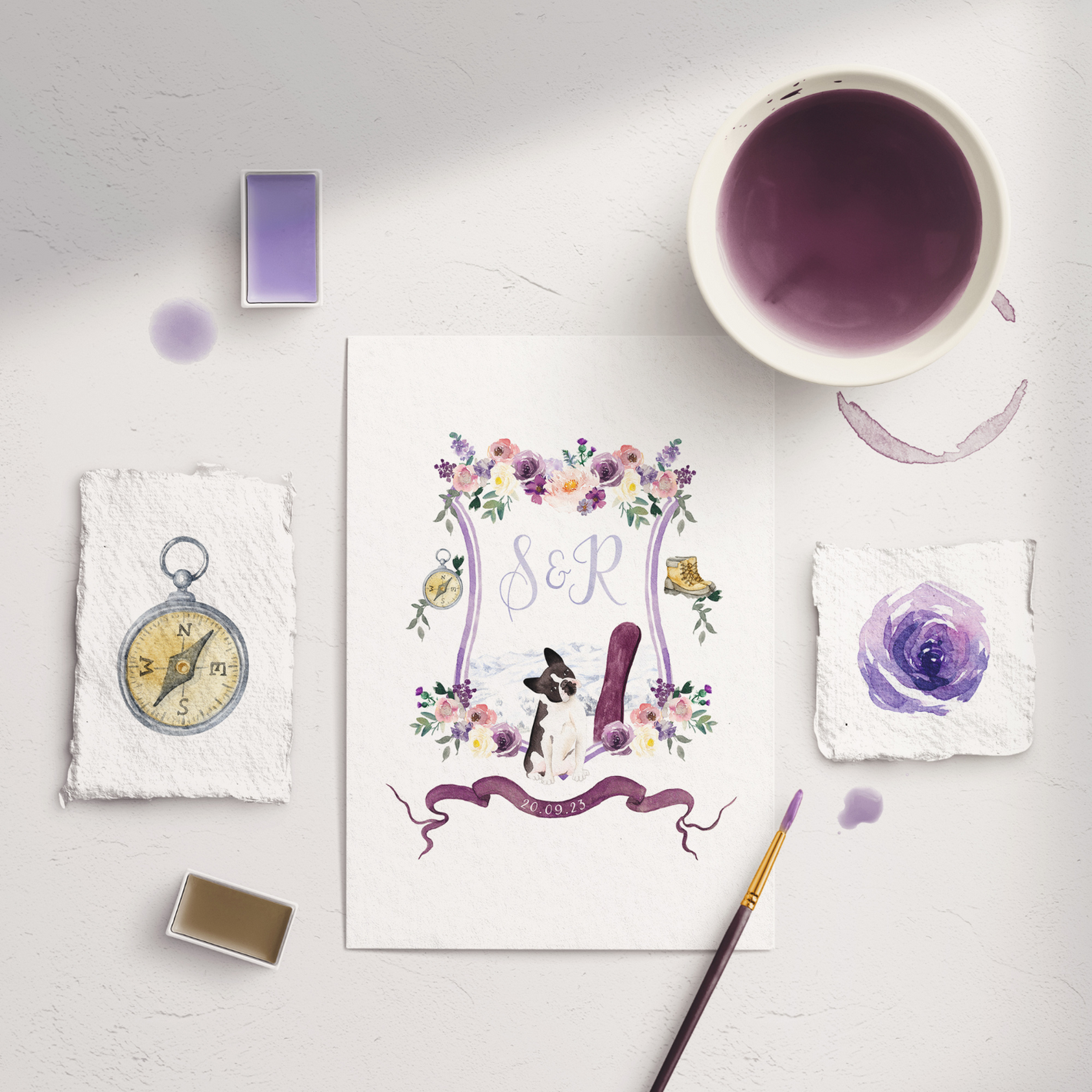 Custom Wedding Crests – Splendid Swan