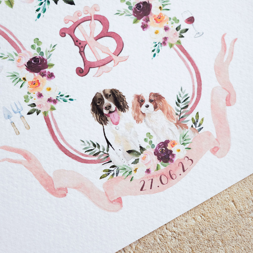 Custom Wedding Crests – Splendid Swan